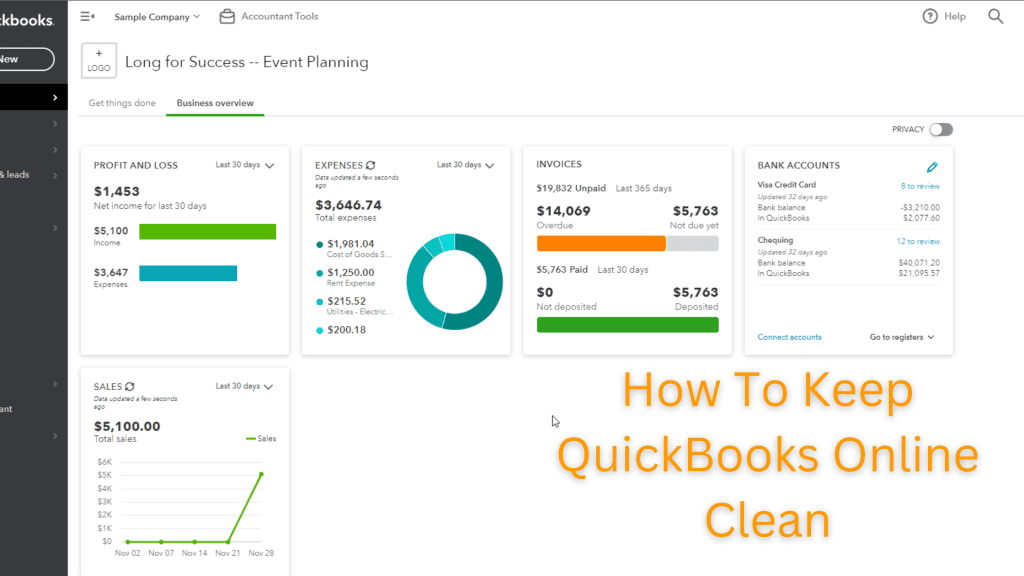 How To Keep QuickBooks Online Clean – OnPoint Tax